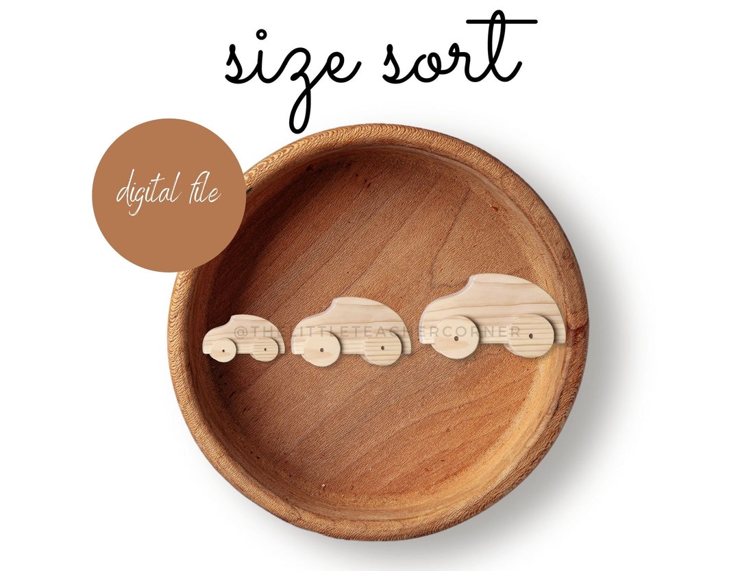 Size Sorting, Object Sorting Activity, Toddler Activity, Preschool ...