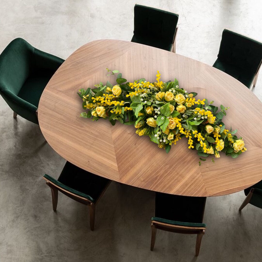 Dining Table Floral Centerpiece, Event Centerpiece, Flower Garland ...