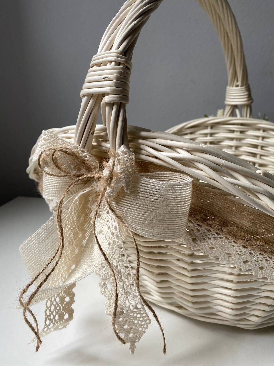 Easter Basket Personalized, Bunny Easter Basket, Wicker Easter Basket, Easter Egg Basket ...