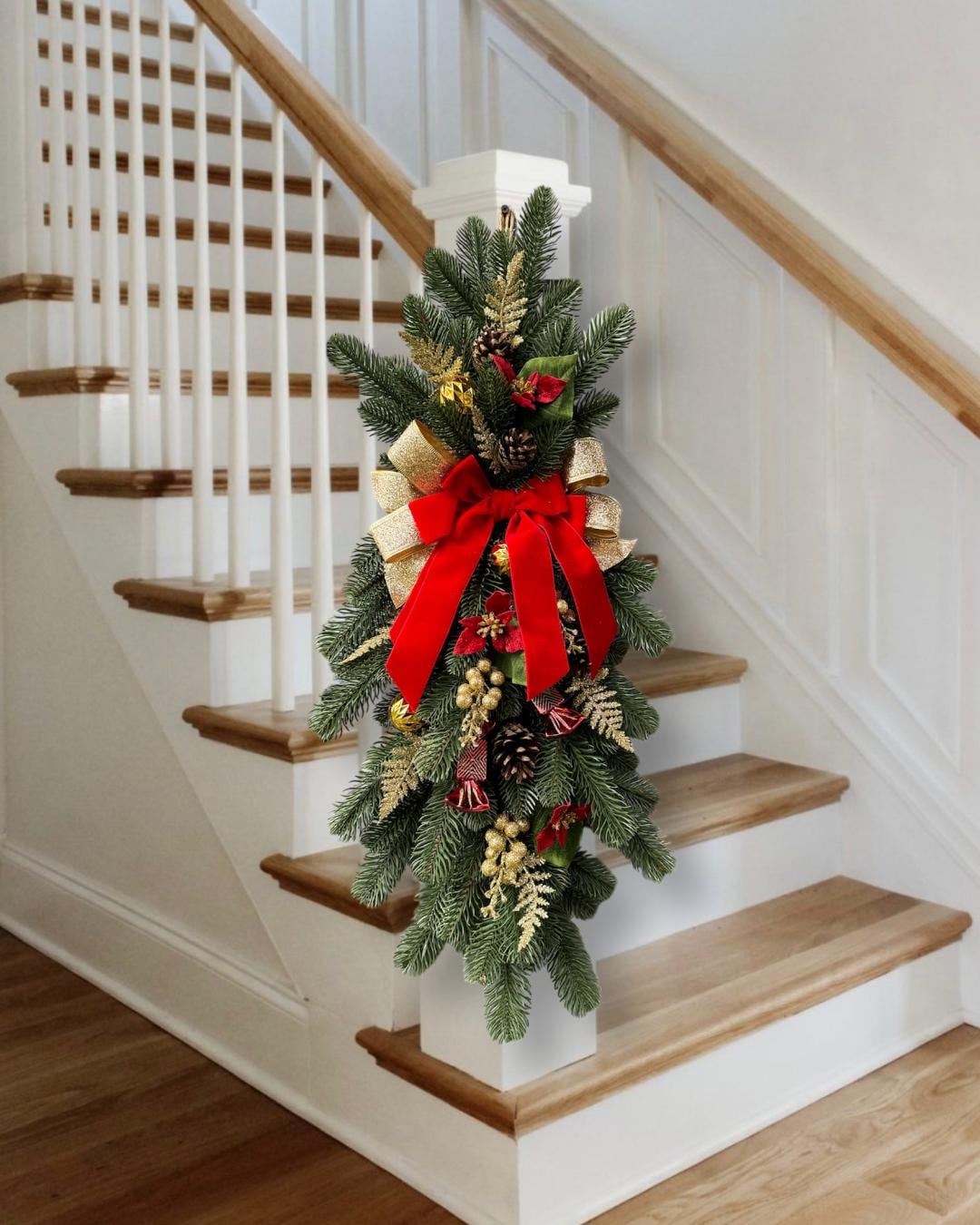 Set Christmas Swag, Fireplace Garland, Holiday Garland, Garland for ...