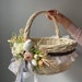Easter Basket Personalized, Bunny Easter Basket, Wicker Easter Basket, Easter Egg Basket ...