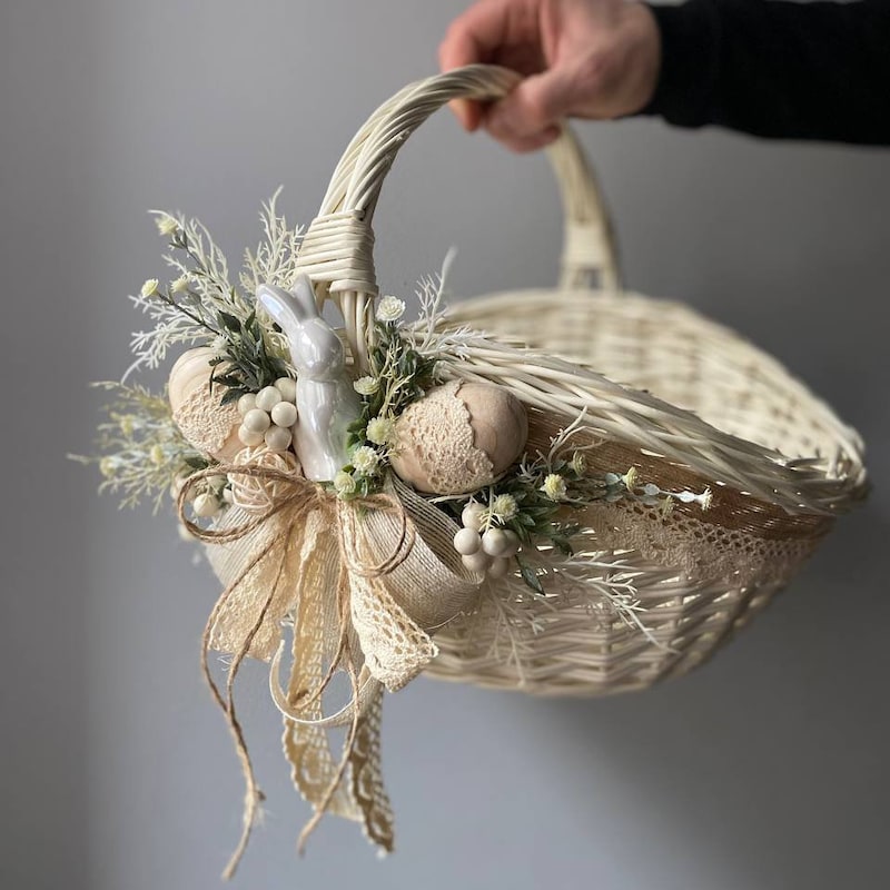 Rustic Basket - Etsy
