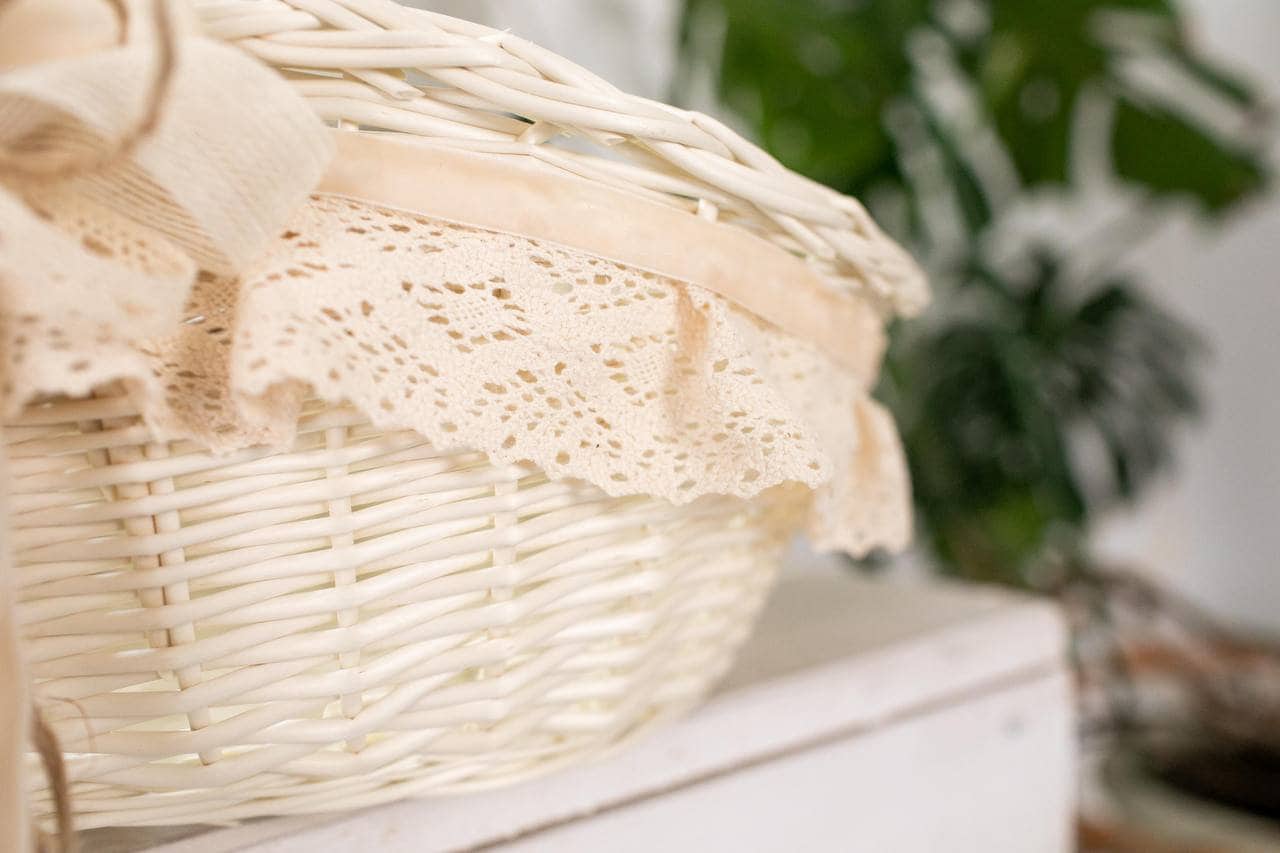 Easter Basket Personalized, Bunny Easter Basket, Wicker Easter Basket, Easter Egg Basket ...