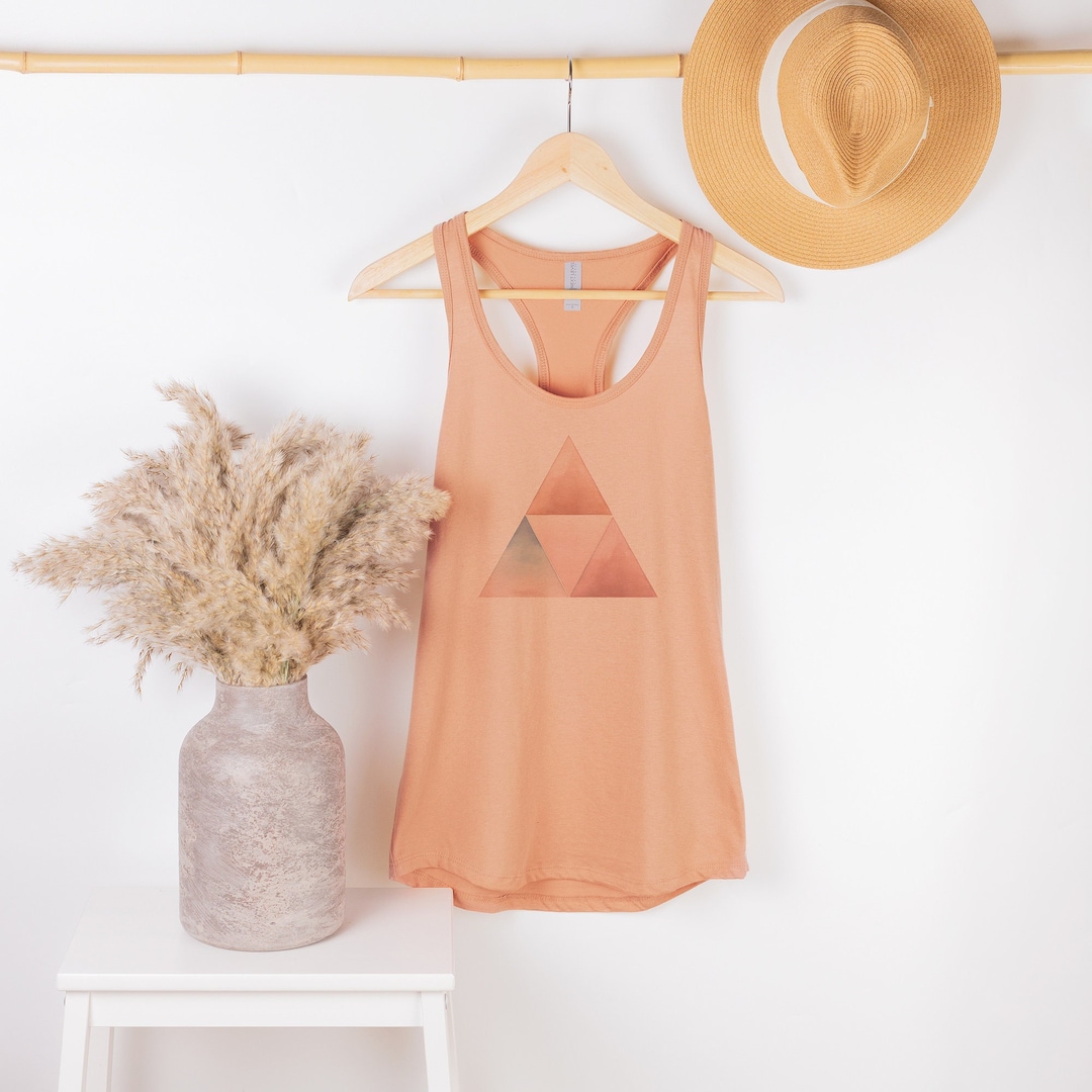 Trinity Tank: Boho, Yoga, Sacred Geometry Tank Top for Women - Etsy