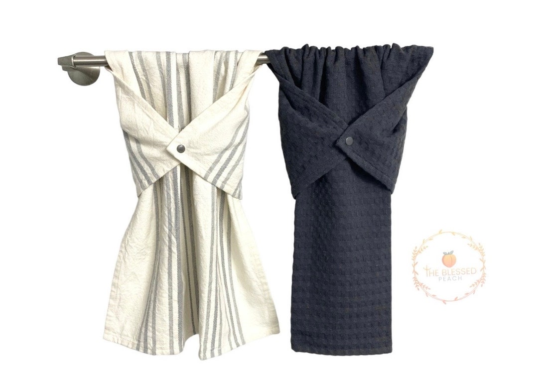 Gray and Beige Dish Towel, Kitchen Hand Towel, Dish Drying Towel ...