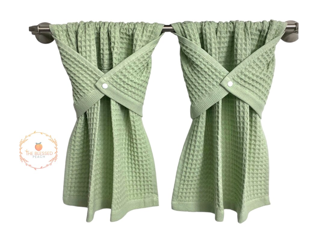 Sage Green Kitchen Dish Towel Hand Drying Towel Stay Put - Etsy