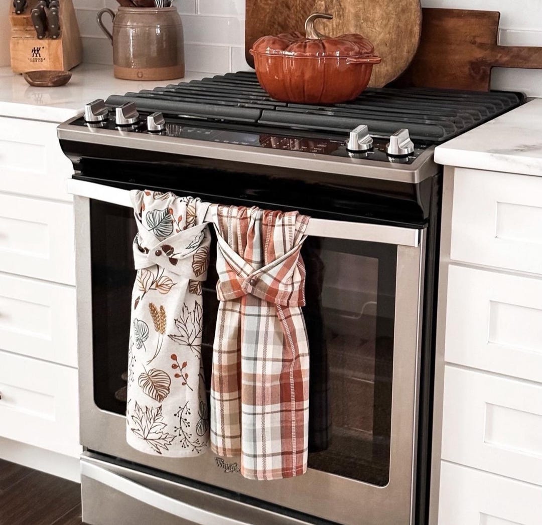 Fall Kitchen Towel, Stay Put Towel, Dish Drying Towel, Kitchen Towel ...