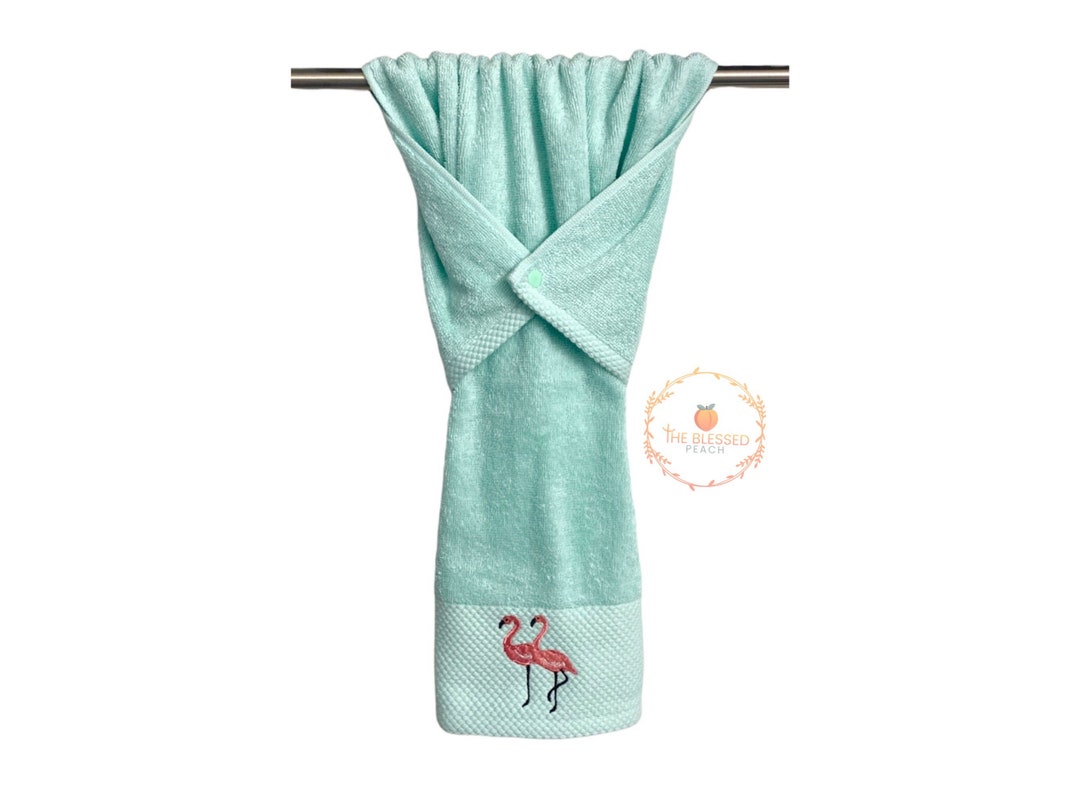 Flamingo Hand Towel, Hanging Hand Towel, Stay Put Towel, Bathroom Hand ...