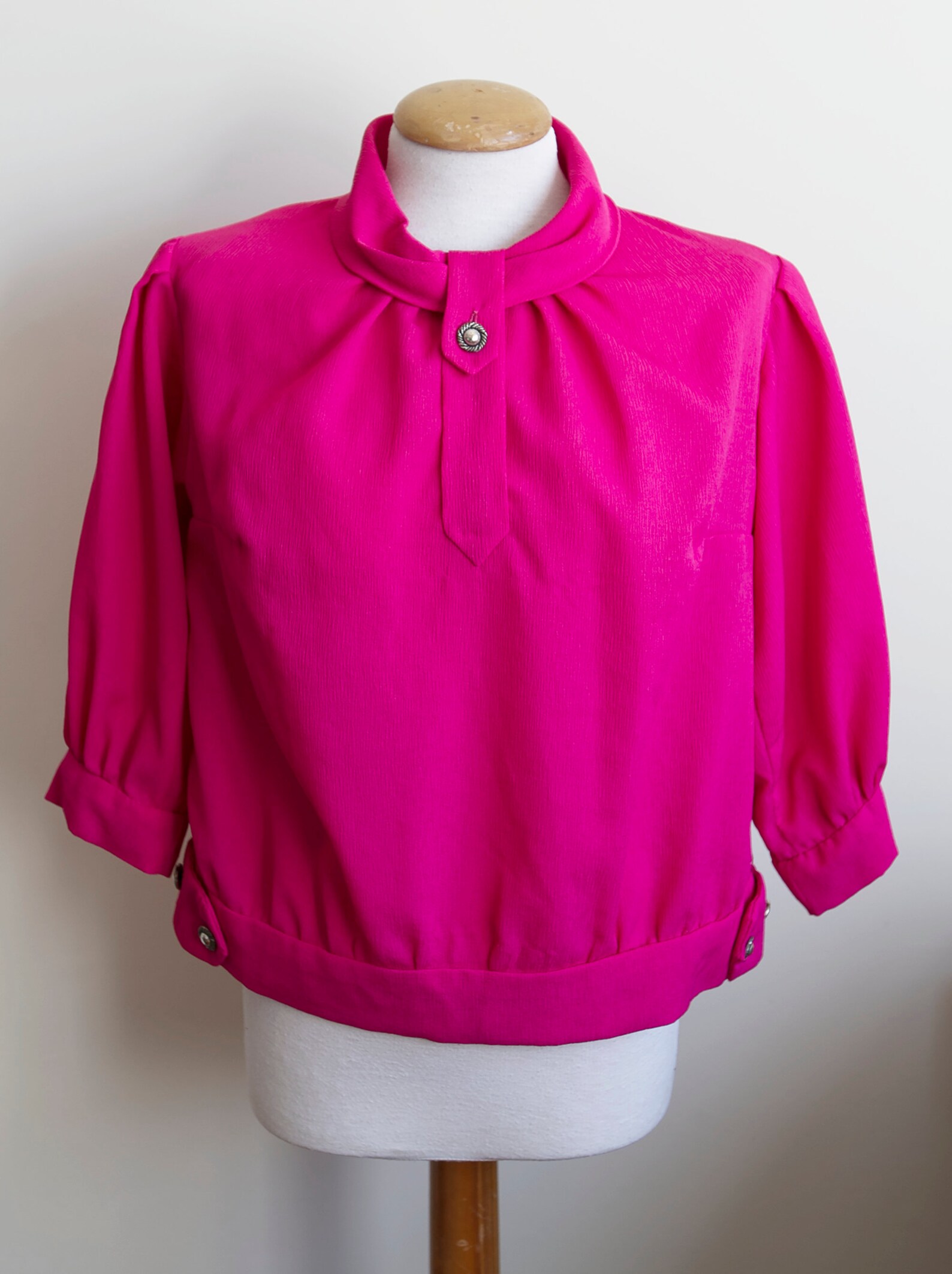 Blusa rosa vintage de los años 80 | Etsy