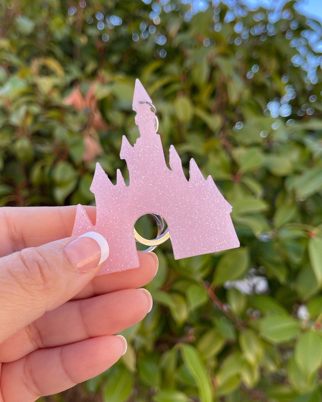 Disney Castle Key Chain - Etsy