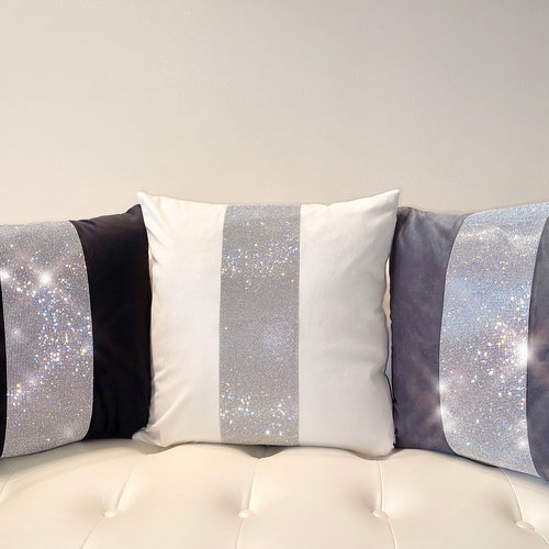 Crystal Rhinestone Pillow Cover | Etsy
