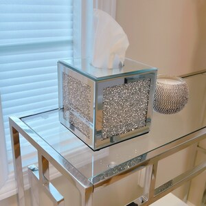 Crushed Diamond Tissue Box Holder - Etsy