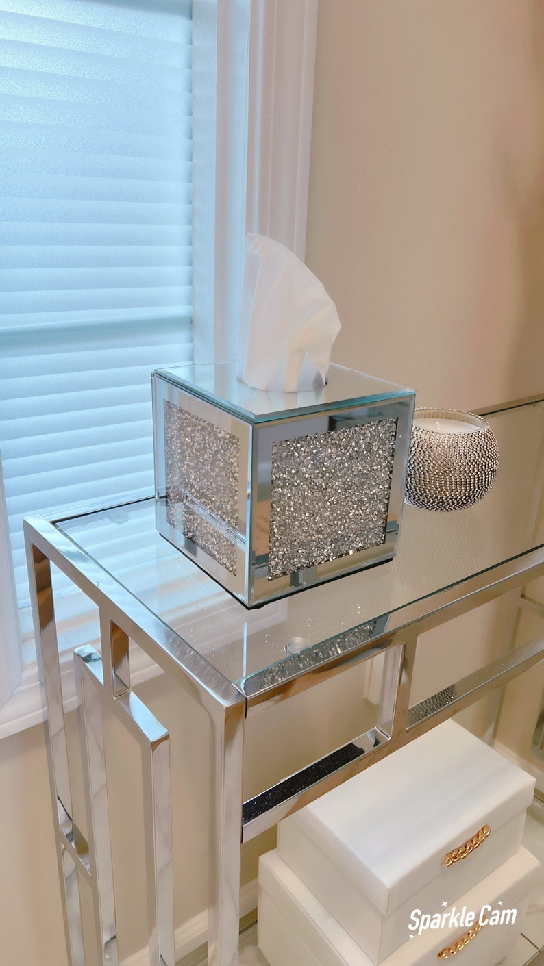 Crushed Diamond Tissue Box Holder - Etsy
