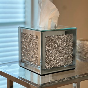 Crushed Diamond Tissue Box Holder - Etsy