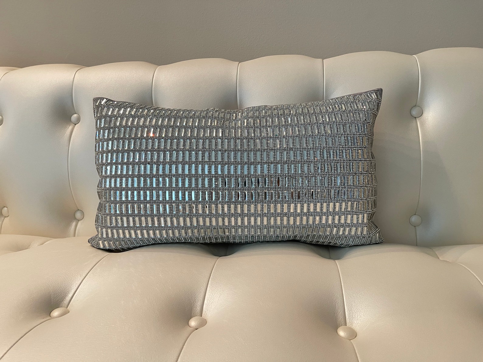 12x 20 Luxury Rhinestone Pillow Cover - Etsy