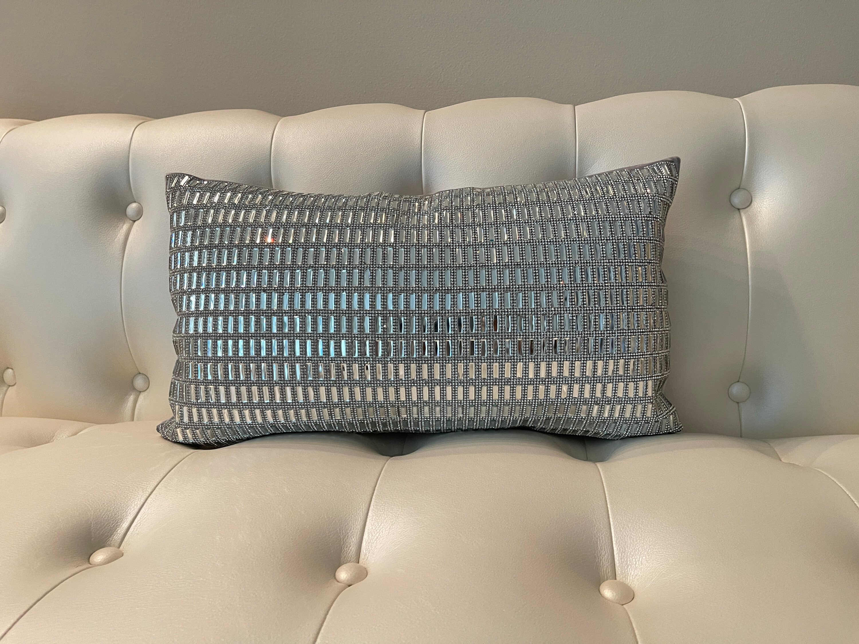 12x 20” Luxury Rhinestone Pillow Cover - Etsy