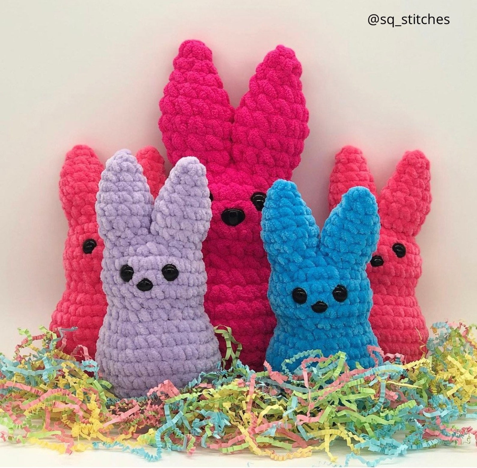 No Sew Easter Peep Crochet Pattern Crochet Pattern PDF | Etsy