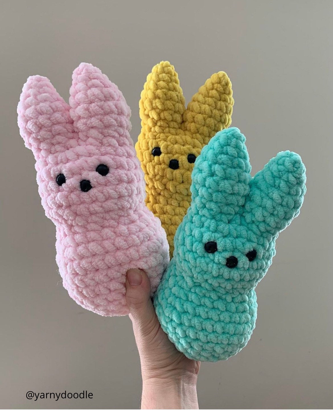 No Sew Easter Peep Crochet Pattern Crochet Pattern PDF - Etsy Canada