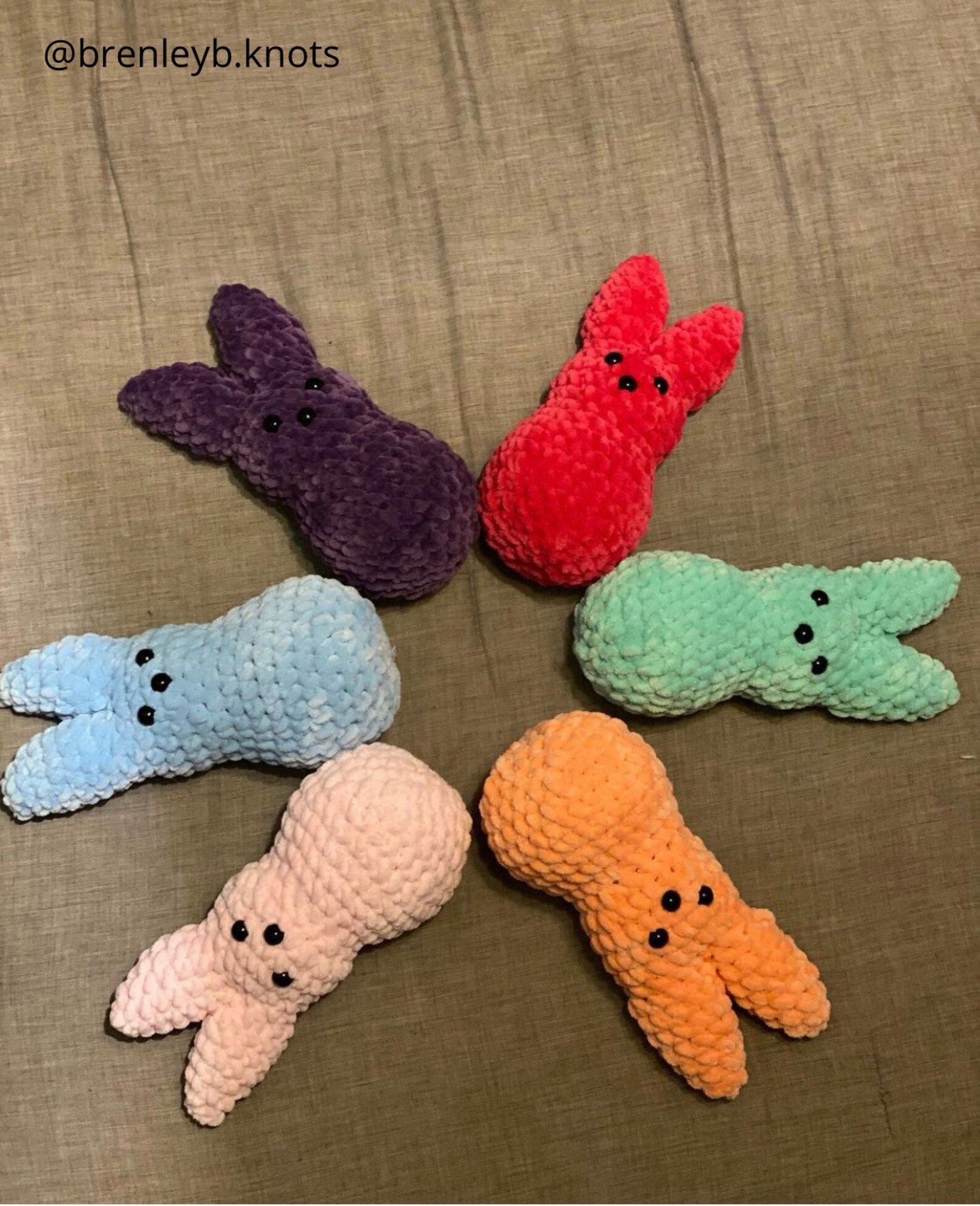 No Sew Easter Peep Crochet Pattern Crochet Pattern PDF | Etsy