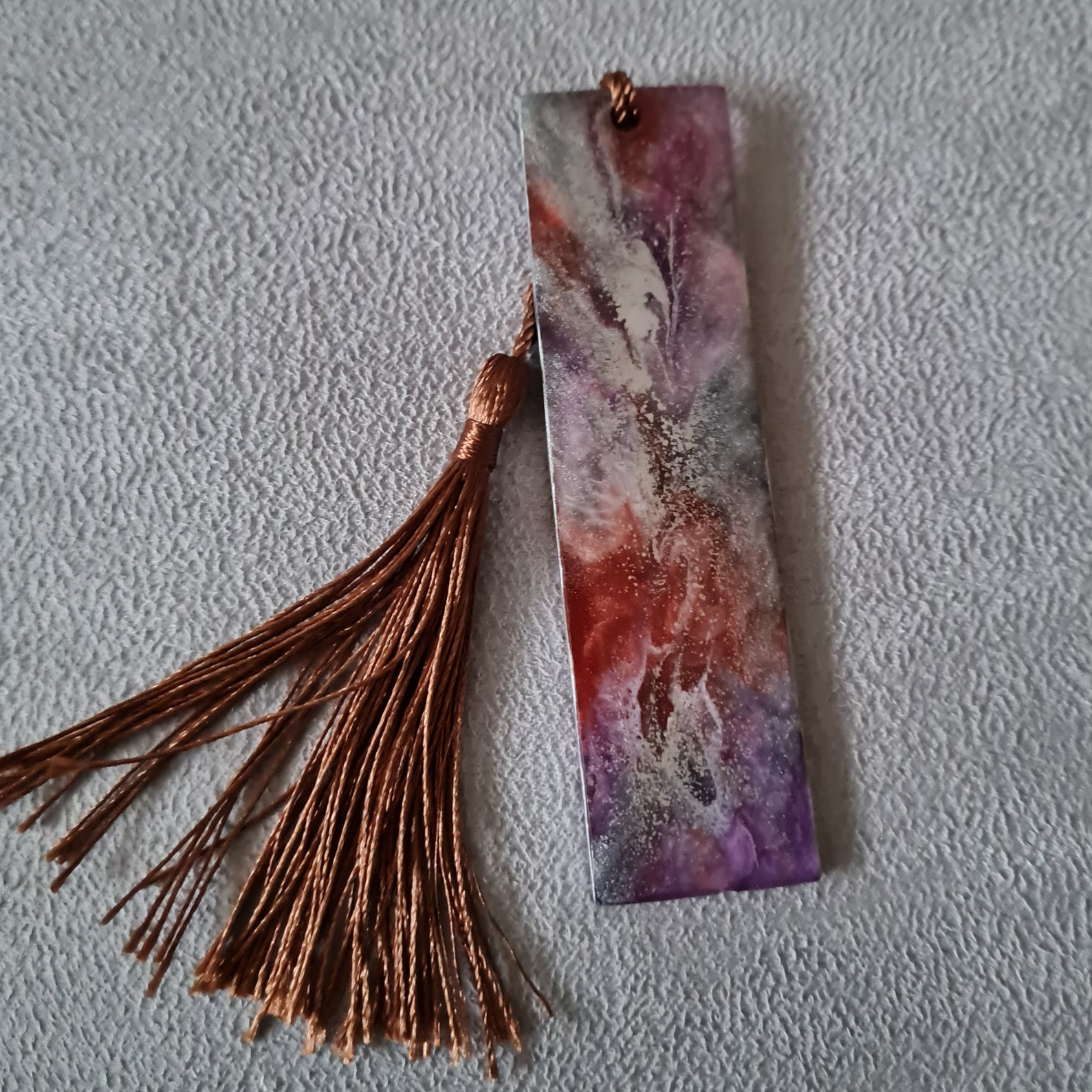 Handmade epoxy resin bookmark small | Etsy