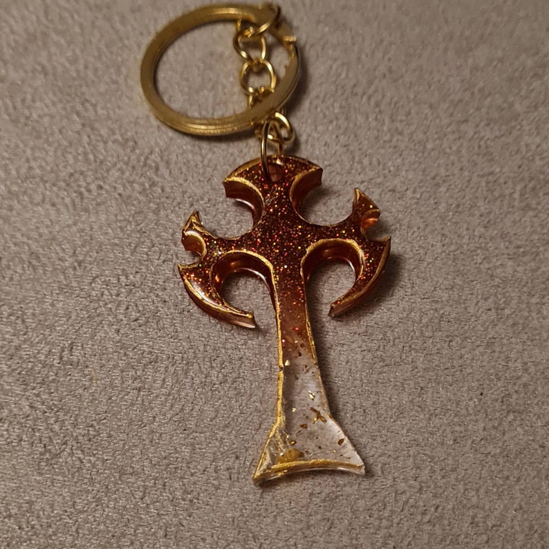 Handmade Resin Cross Keyrings /or Upgrade to Necklace - Etsy