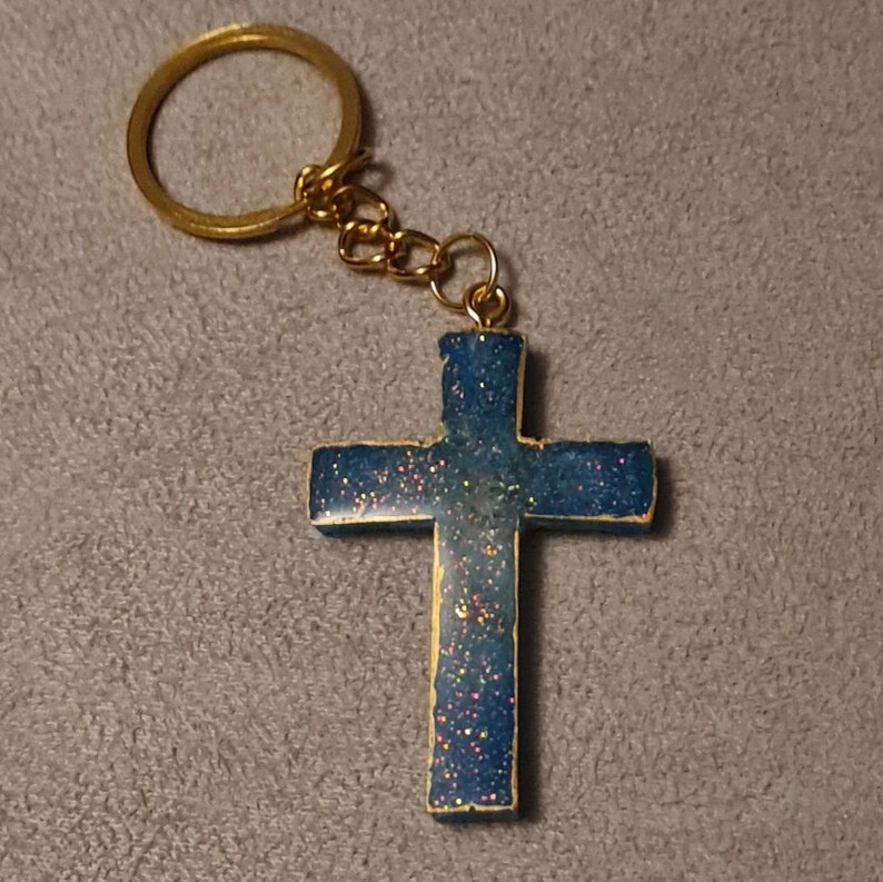Handmade Resin Cross Keyrings /or Upgrade to Necklace - Etsy