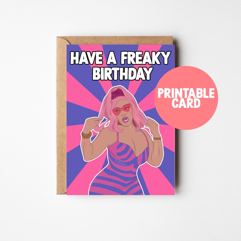 Printable Nicki Minaj Freaky Girl Digital Download Card - Etsy