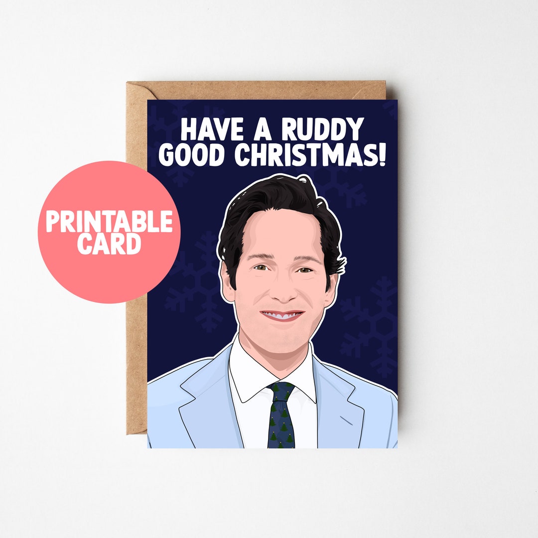 Printable Card Paul Rudd Christmas Digital Download - Etsy