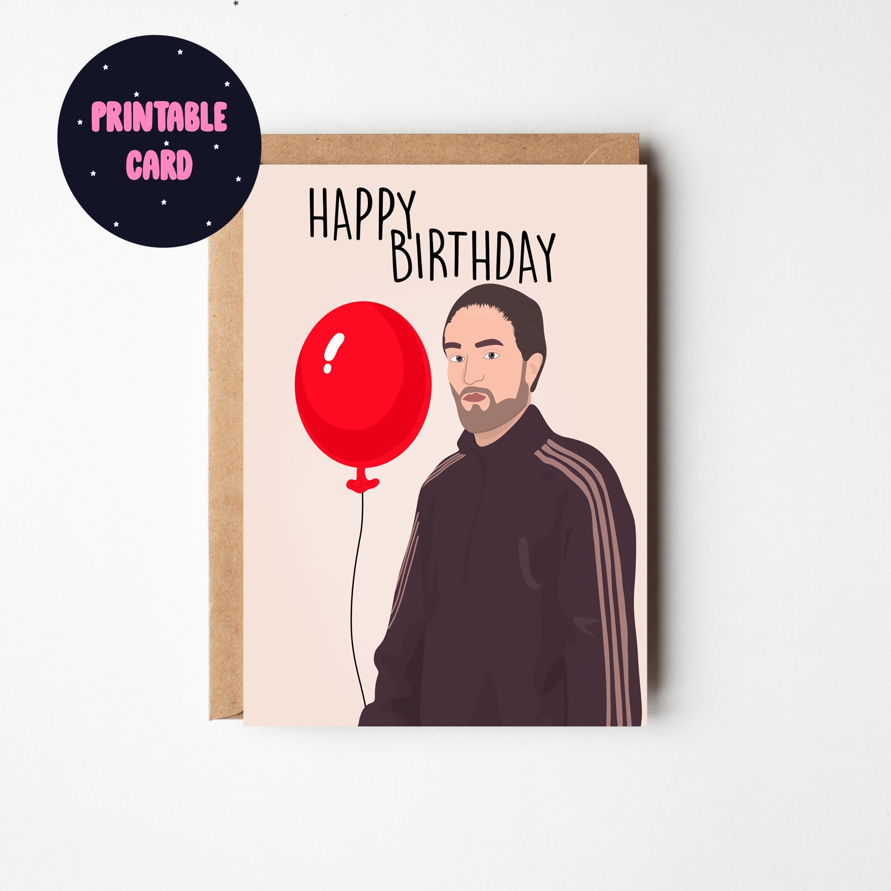 Printable Robert Pattinson Birthday Card - Etsy