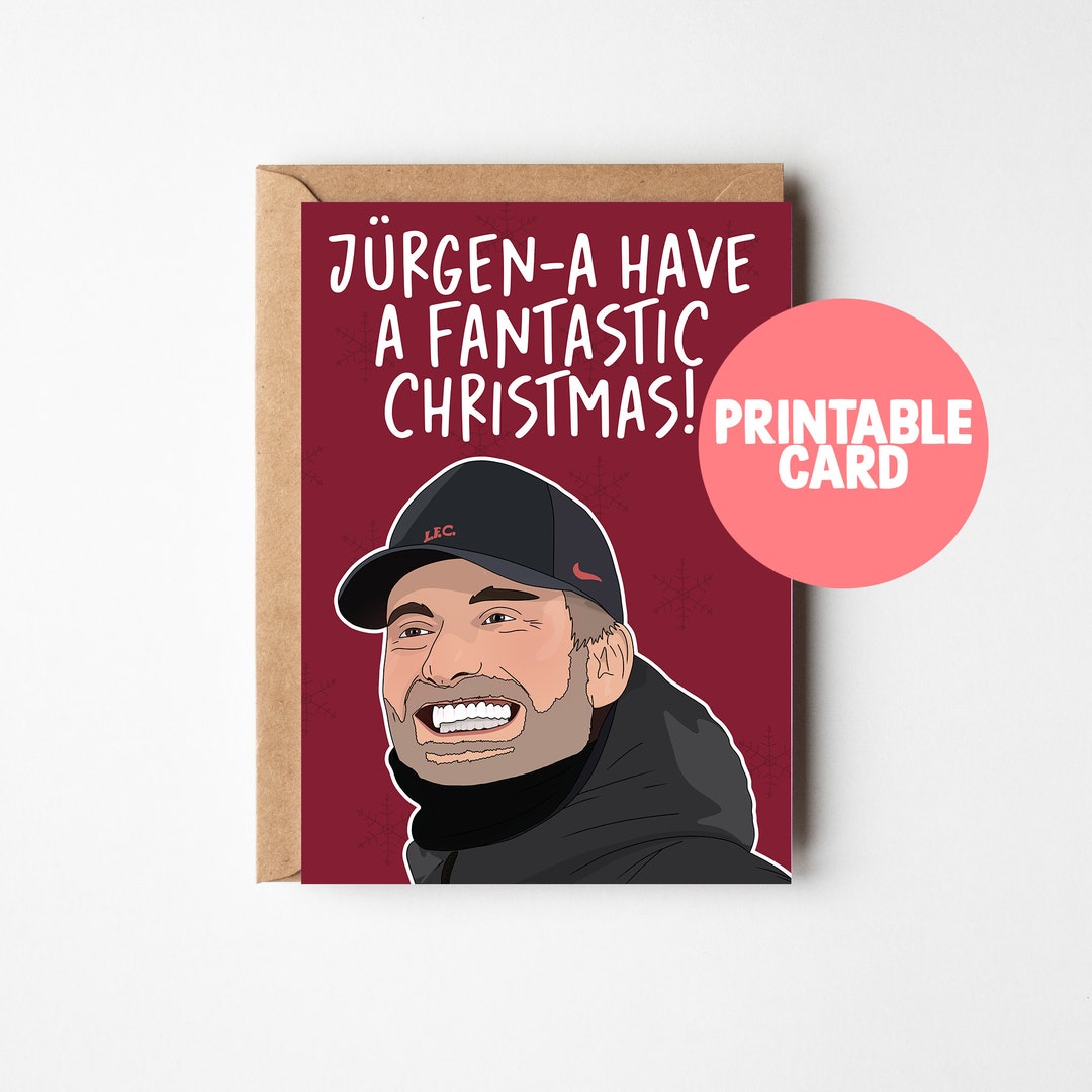 Printable Jürgen Klopp Digital Download Card - Etsy