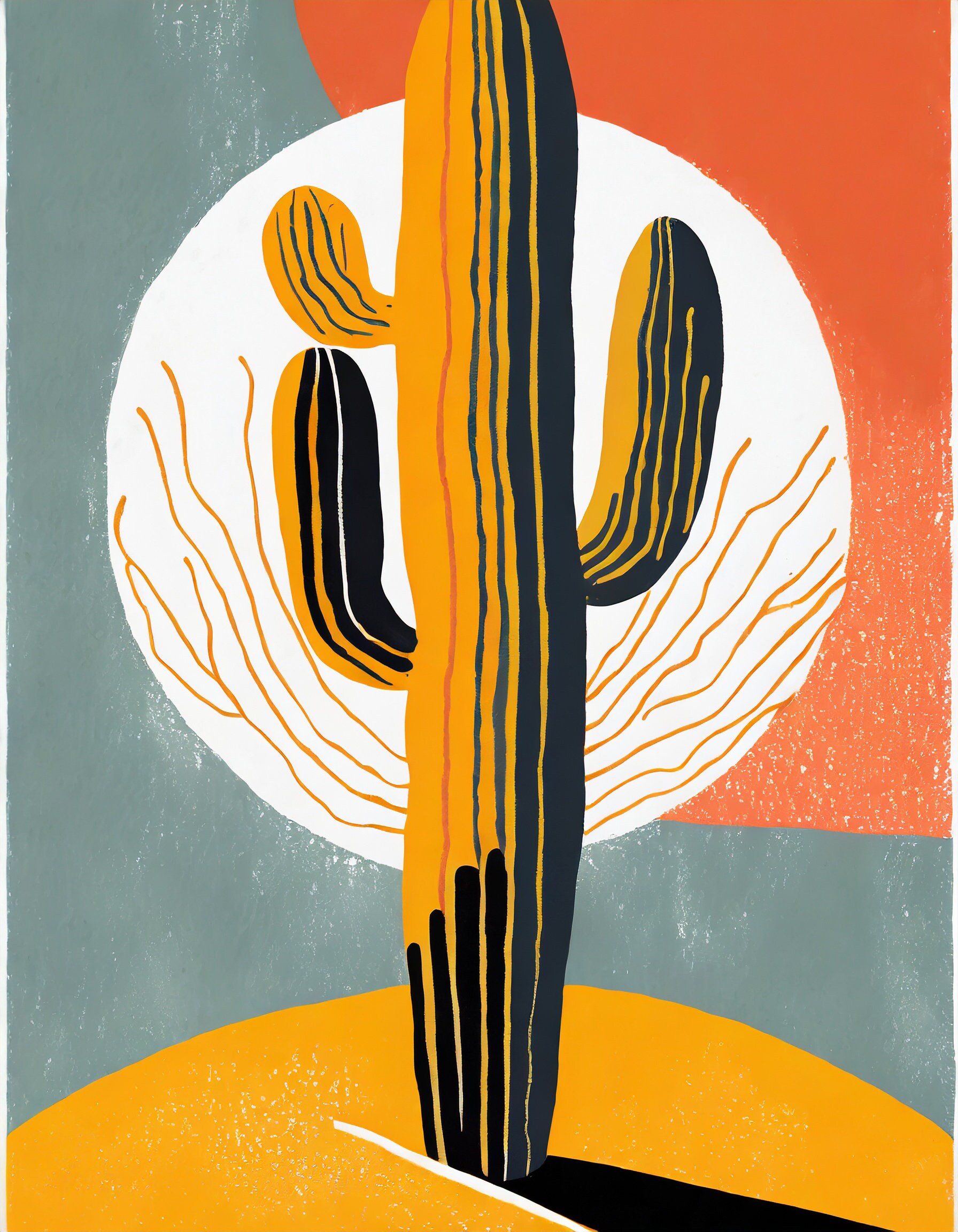 Colorful Cactus Print Set Printable Set of 8 Botanical Prints Cactus ...