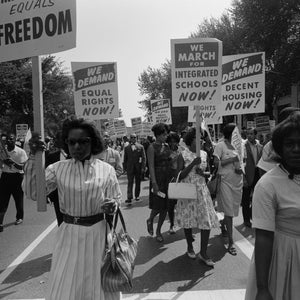 Civil Rights Protest on Washington, DC- Vintage Photo Poster - Instant ...