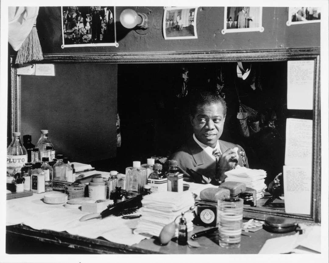 Portrait of Louis Armstrong, Carnegie Hall, New York Photo Poster ...