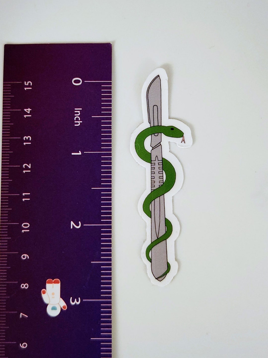 Rod of Asclepius Scalpel Sticker - Etsy