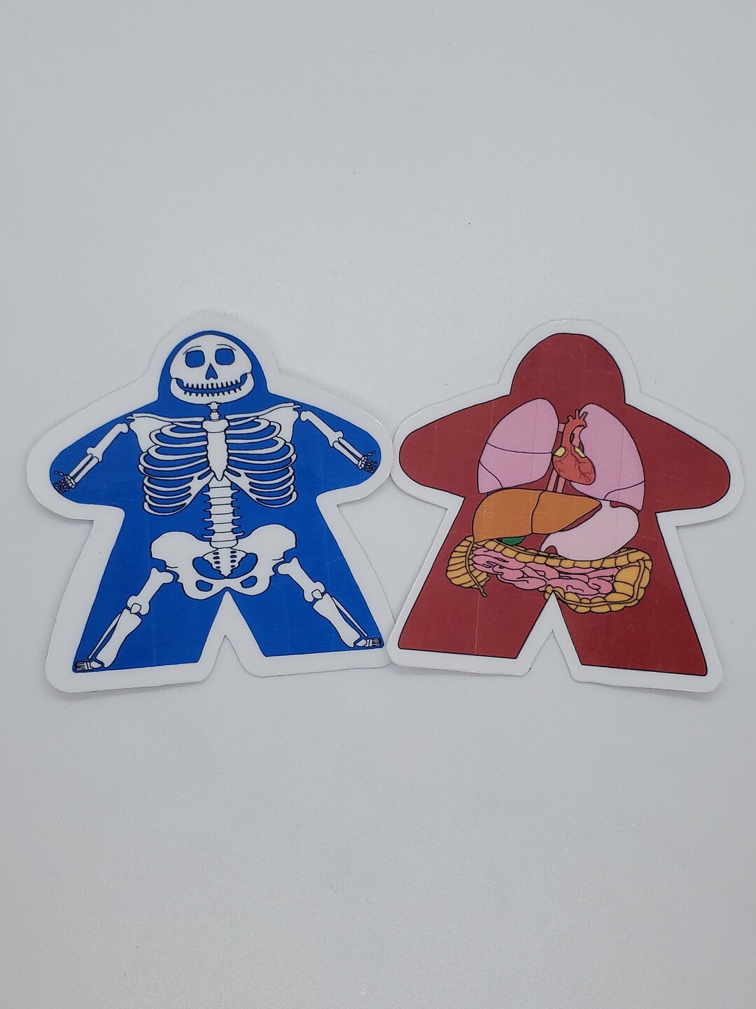 Anato-meeple Anatomical Meeple Stickers Skeleton and Organ Board Game ...