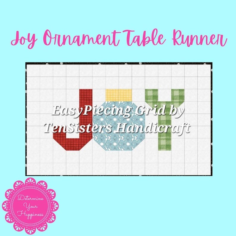FREE Ornament Joy Pattern With Purchase of 1panel Easypiecing Grid From ...