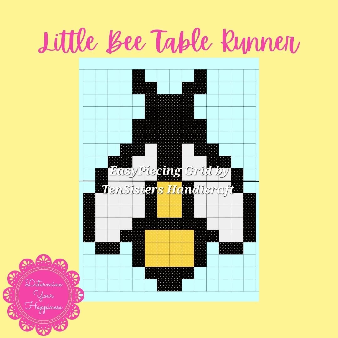FREE Busy Bee 2 Panel Pattern With Purchase Easypiecing Grid From Ten ...