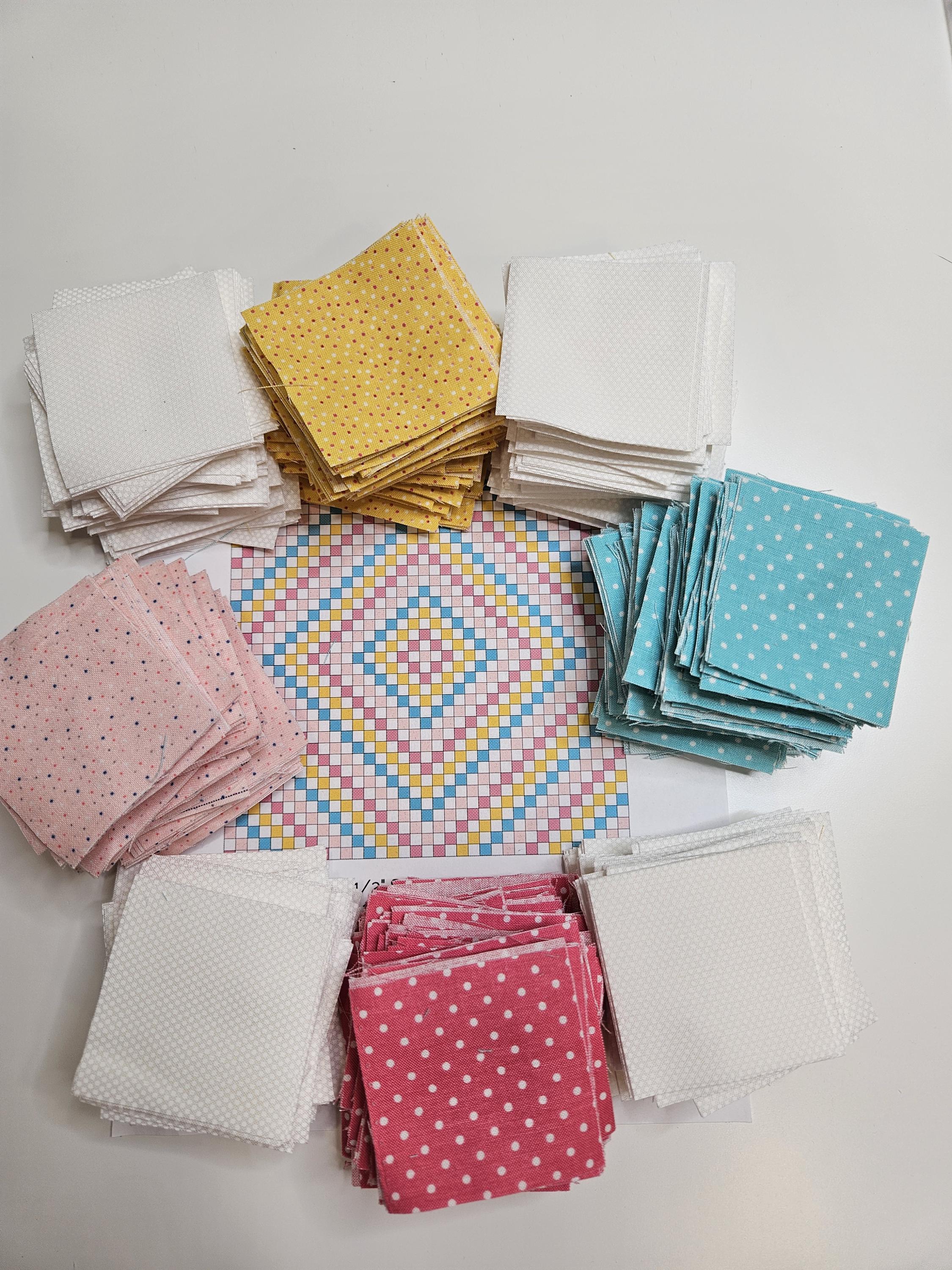 Around the World Quilt Kit-pattern, Fabric and Easypiecing Grid by ...