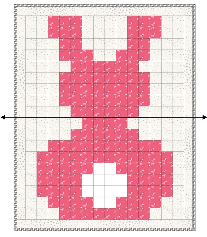 FREE Bunny Pattern 2 Panel With Purchase Easypiecing Grid From Ten ...