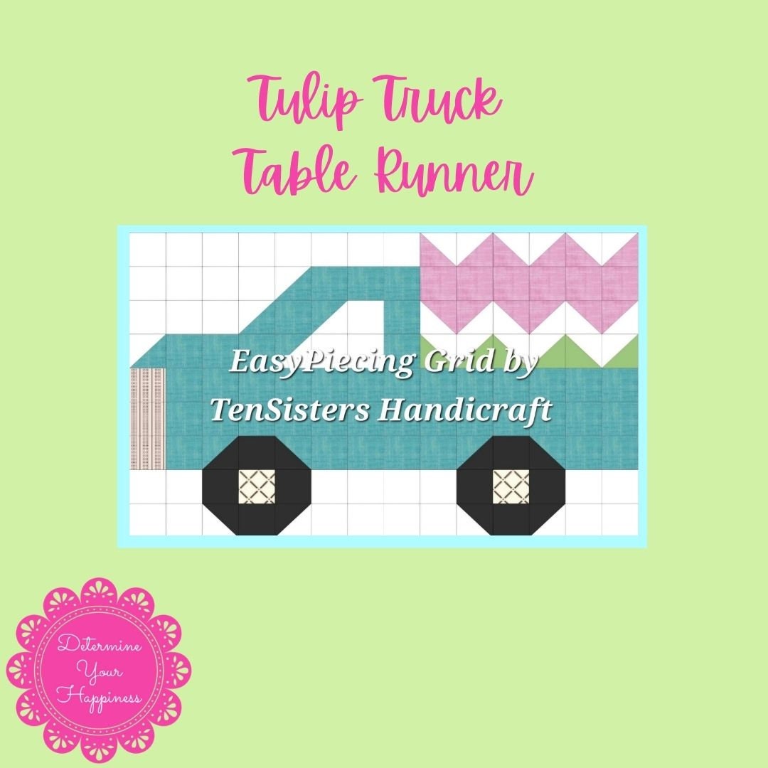 FREE Tulip Truck 2-panel Pattern With Purchase Easypiecing Grid From ...