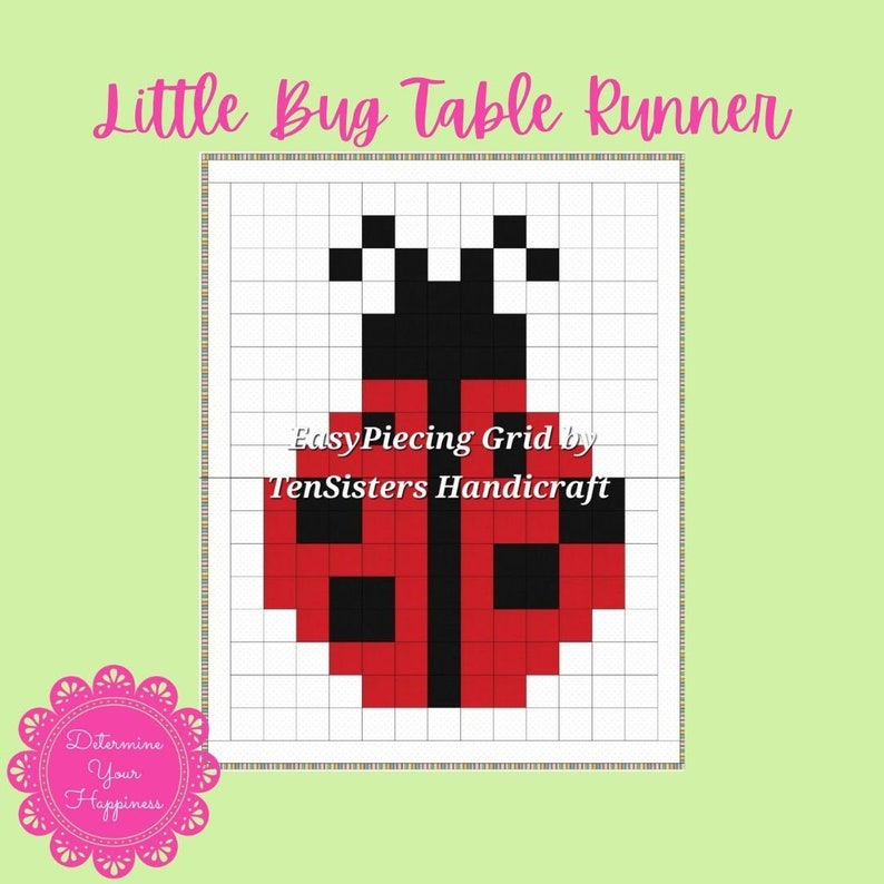FREE Little Bug 2-panel Pattern With Purchase Easypiecing Grid From Ten ...