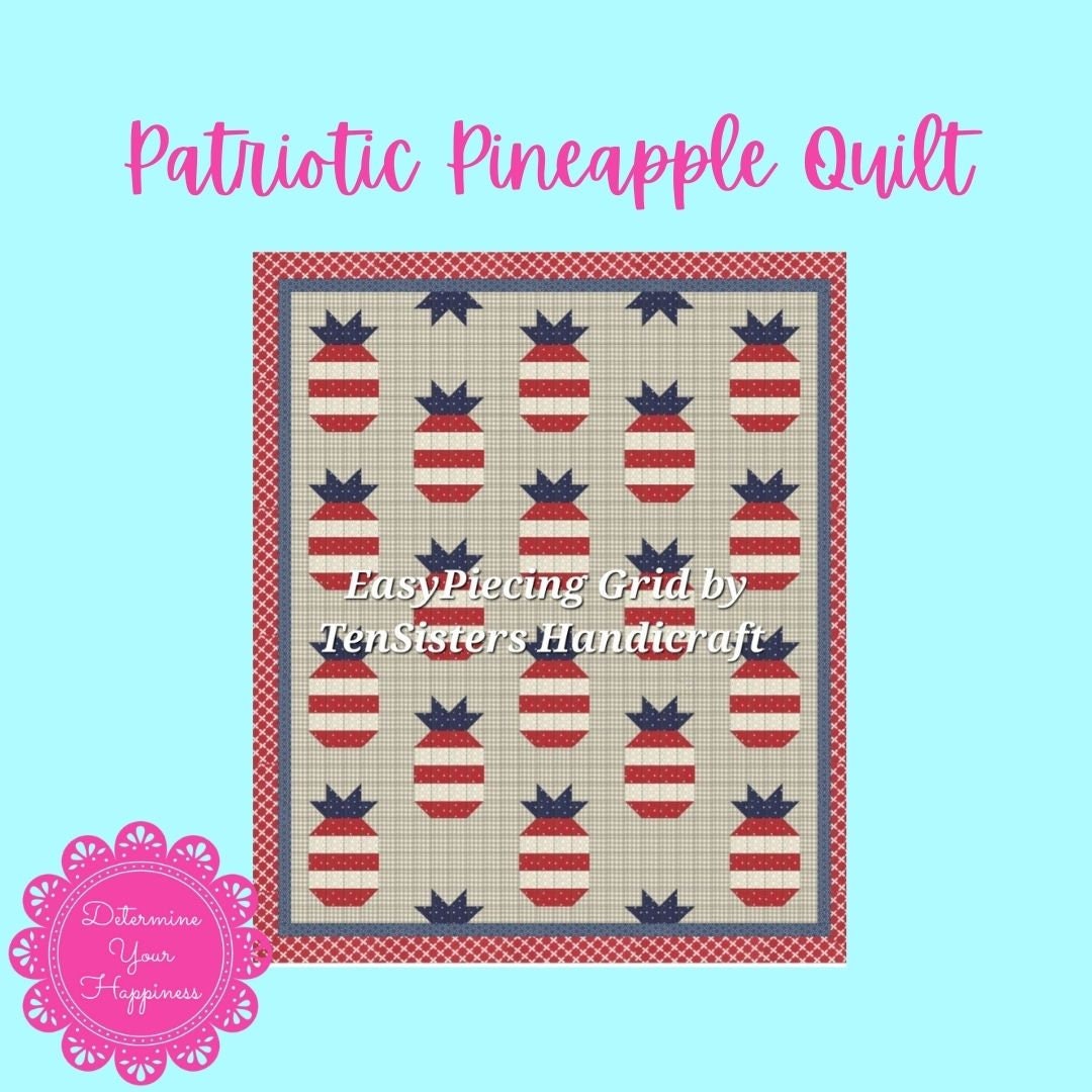 FREE Pineapple 9-panel Pattern With Purchase Easypiecing Grid From Ten ...