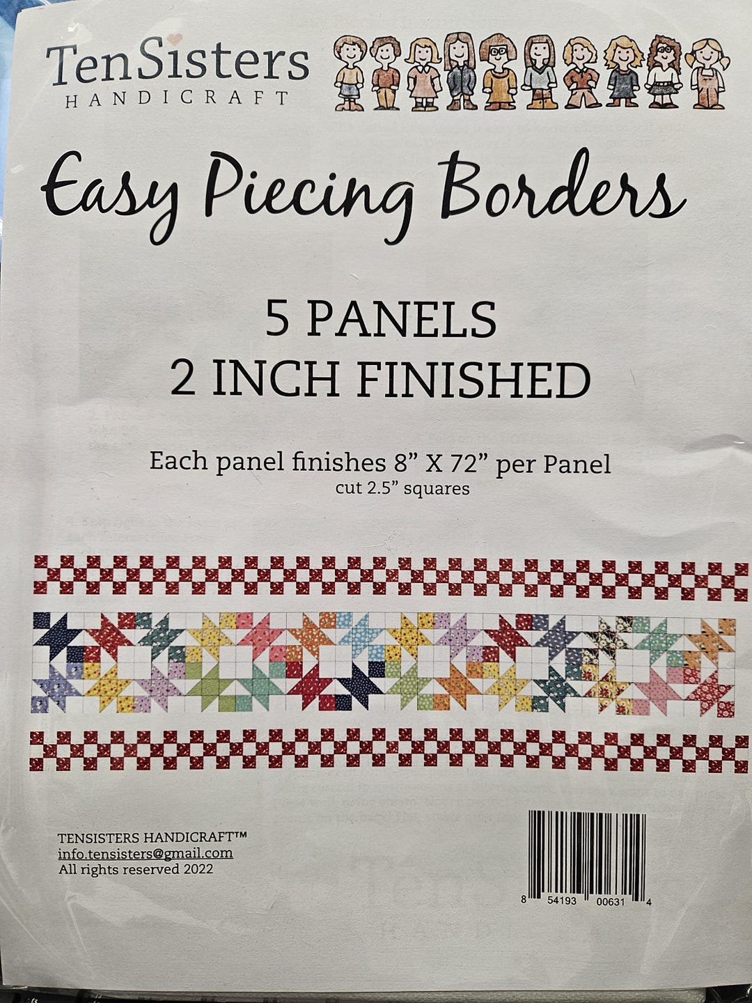 Easypiecing Border Grid Panels by Ten Sisters Handicraft 1 Inch 1.5 ...