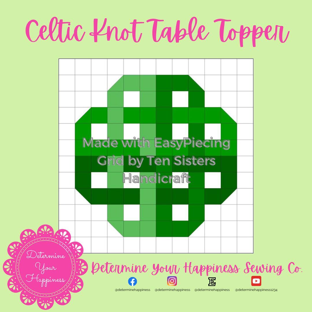 Celtic Knot Pattern Comes With 2-panels of Easypiecing Grid by Ten ...