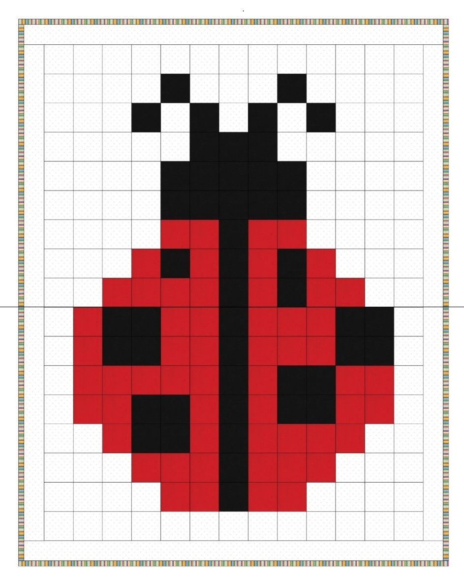 FREE Little Bug 2-panel Pattern With Purchase Easypiecing Grid From Ten ...