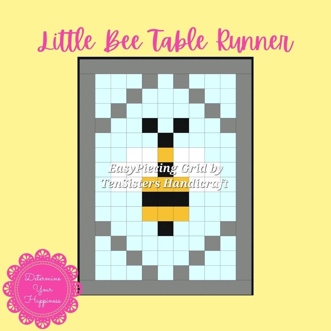 FREE Little Bee 1 Panel Pattern With Purchase Easypiecing Grid From Ten ...