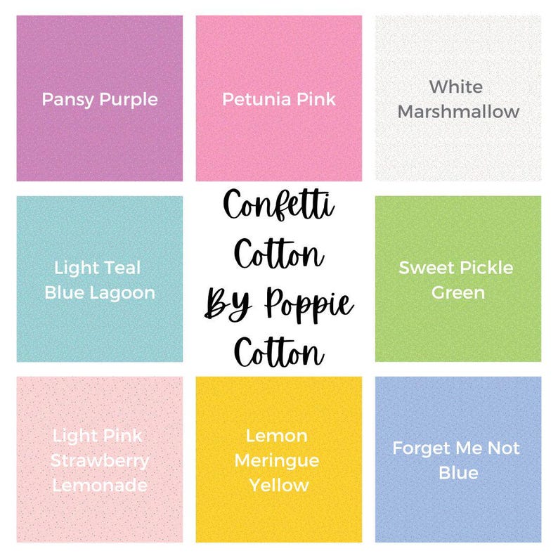 Poppie Cotton/country Confetti Cottons Fabric/ Choose From Purple ...