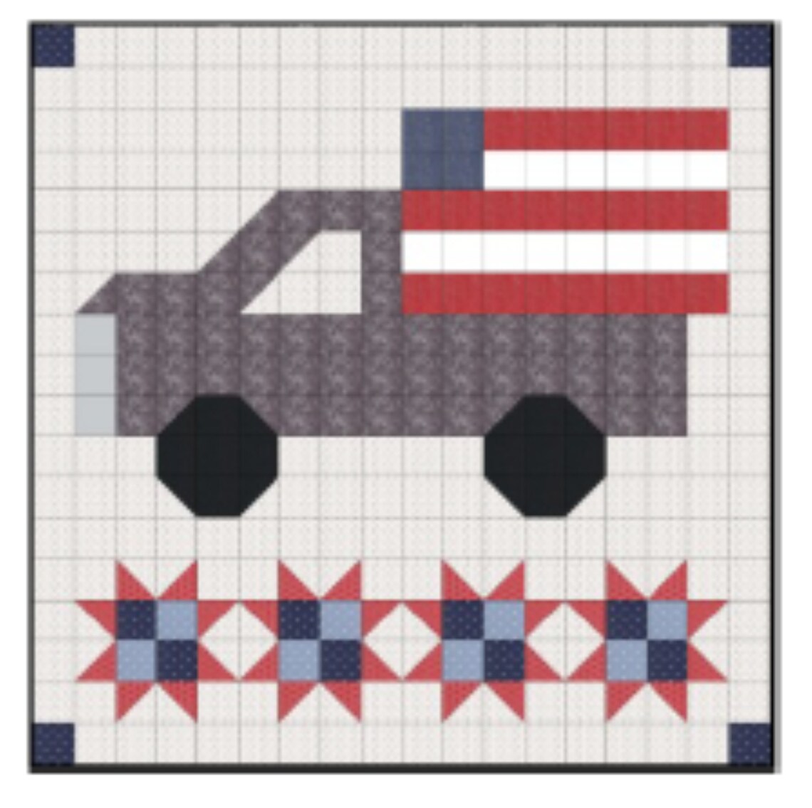 FREE Parade Day 3-panel Pattern With Purchase Easypiecing Grid From Ten ...
