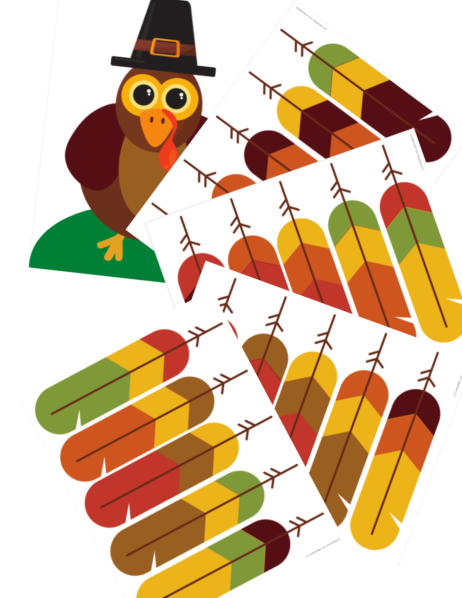 Printable Thankful Turkey for Teaching Gratitude - Etsy