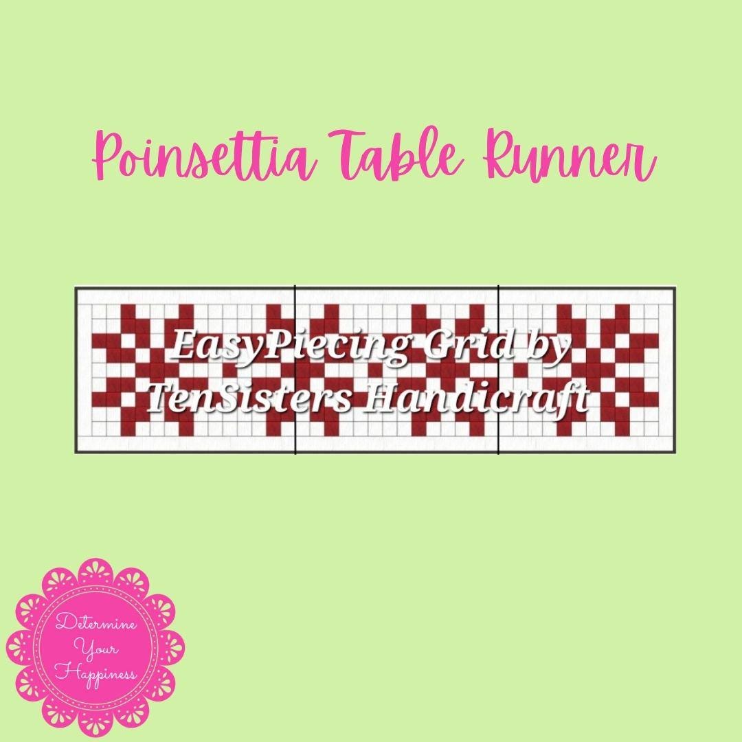 FREE Poinsettia Pattern With Purchase of 3 Panels of Easypiecing Grid ...